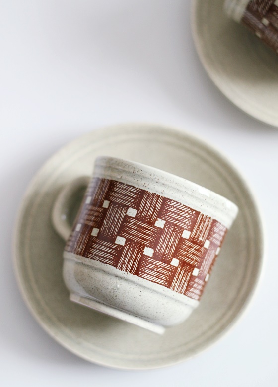 sold out>1970's Tams basket weave cup and saucer 탐스 바스켓짜임 컵 듀오 : 네이버 블로그
