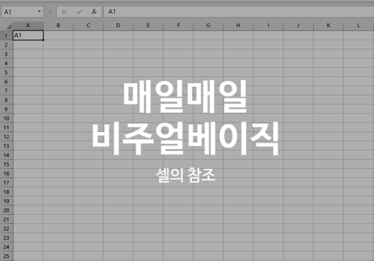 비주얼베이직 셀 절대참조 상대참조 네이버 블로그