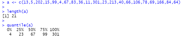 [쏘쏘한R] quantile / plot : 네이버 블로그