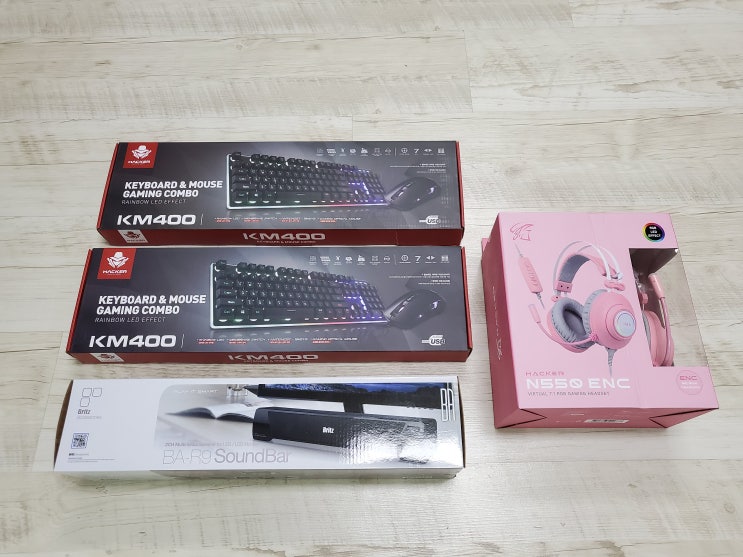 신혼집 꾸미기 3 홈 피시방 앱코 HACKER KM400 게이밍 키보드 마우스 세트/ N550 초경량 게이밍 헤드셋/ 브리츠 ...