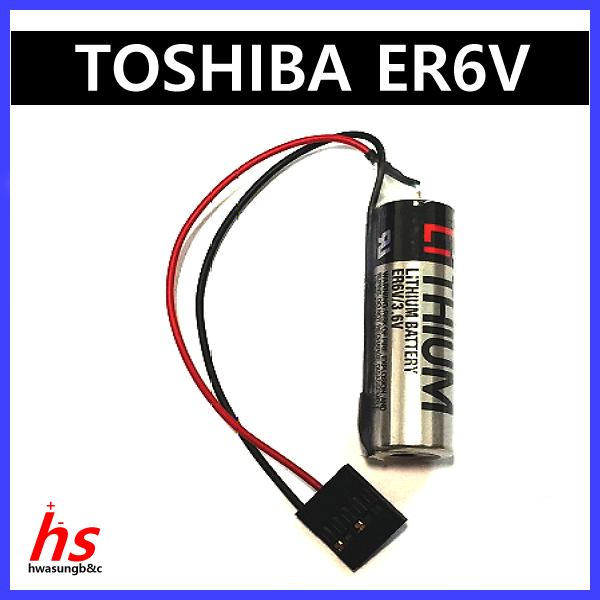 Toshiba 도시바 ER6V 3.6V 2000mAh JAE-5P-RB Yaskawa ER6VC3N PLC 배터리 Battery ...