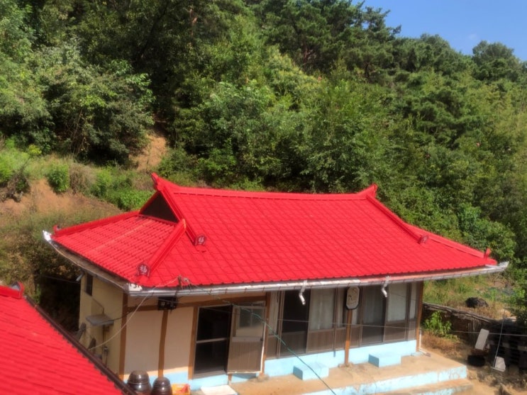 성주 칼라강판 함석 기와 시공 업체 188번째 지붕 네이버 블로그