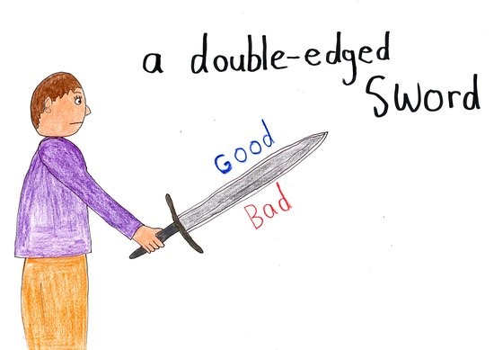 “A double-edged sword” - "양날의 검" : 네이버 블로그