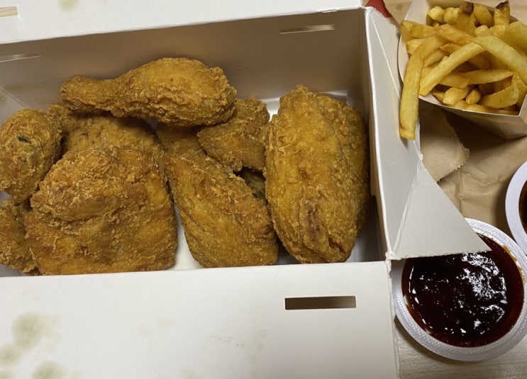 롯데리아 치킨풀팩(포테이토)🍗 : 네이버 블로그