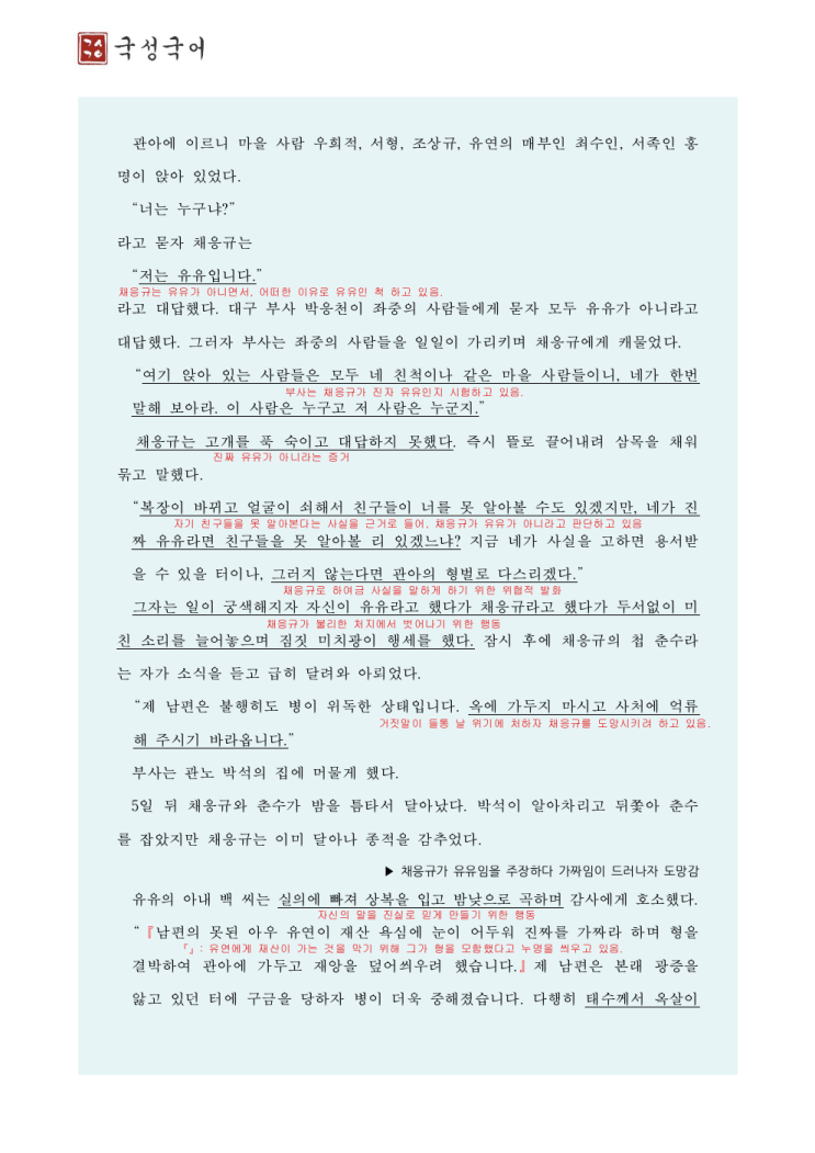 Ebs 수능특강 고전 산문 유연전 이항복 해석 및 풀이 네이버 블로그