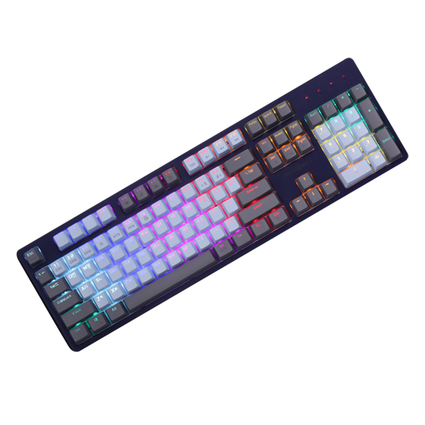 마이크로닉스 MANIC X50 4세대 광축 PBT 게이밍 키보드, MANIC X50 Gaming Keyboard, 네이비 그레이 ...
