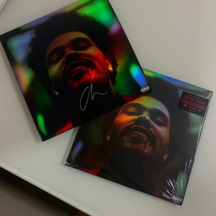 [After Hours] Signed Holographic Vinyl By The Weeknd : 네이버 블로그