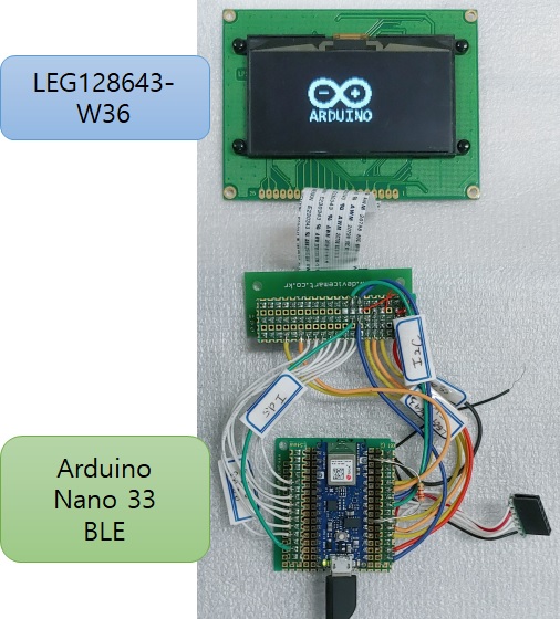 Arduino Nano 33 BLE :: OLED (LEG128643-W36 : 4-Wire SPI Mode) : 네이버 블로그