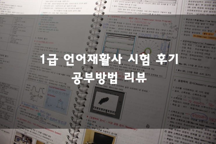 언어재활사 1급 시험 합격 후기 문제 유형 공부 방법 자세히 알려드려요 네이버 블로그