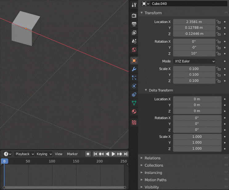 [Blender 2.9] Delta transform : 네이버 블로그