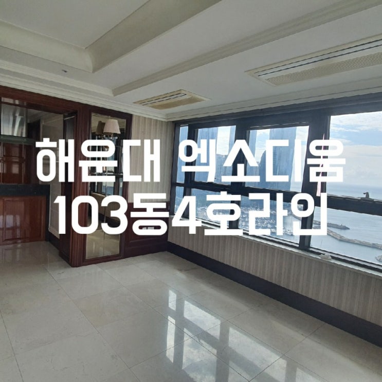해운대엑소디움 103동 오피스텔 4호라인 네이버 블로그