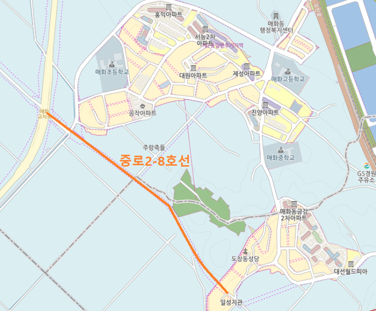 매화동 섬말 도시계획도로중로2 8호선 개설공사 보상 계획 네이버 블로그
