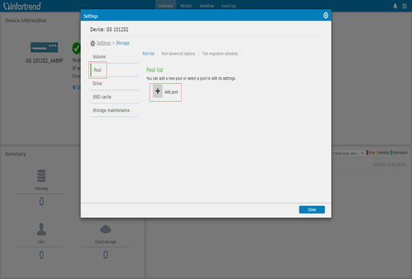 2장_INFORTREND(인포트렌드) Pool(풀) 구성 방법 : 네이버 블로그