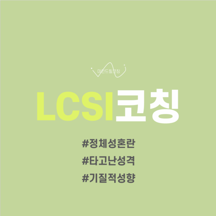 [성격검사코칭] 타고난 성격을 알고 싶다면? LCSI코칭(2시간) : 네이버 블로그