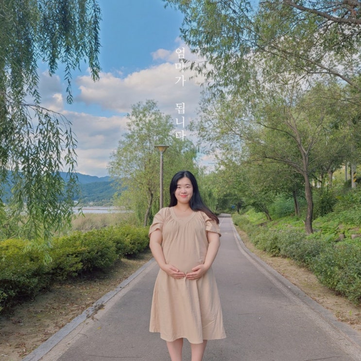 날씨 좋은 어느 날, 셀프 만삭촬영 : 임신 28주 입체초음파 후기 : 네이버 블로그