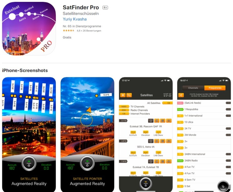 ios] SatFinder Pro, 4,49€—>free, : 네이버 블로그