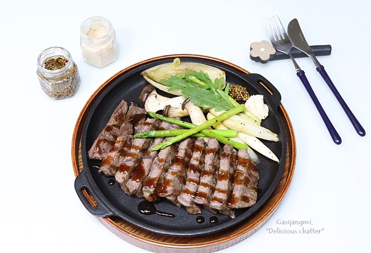 집에서 스테이크 맛있게 굽는법 육자회담 무쎄 스테이크팬 네이버 블로그