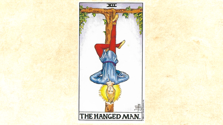 타로 카드 배우기-12. the hanged man 매달린 남자 : 네이버 블로그