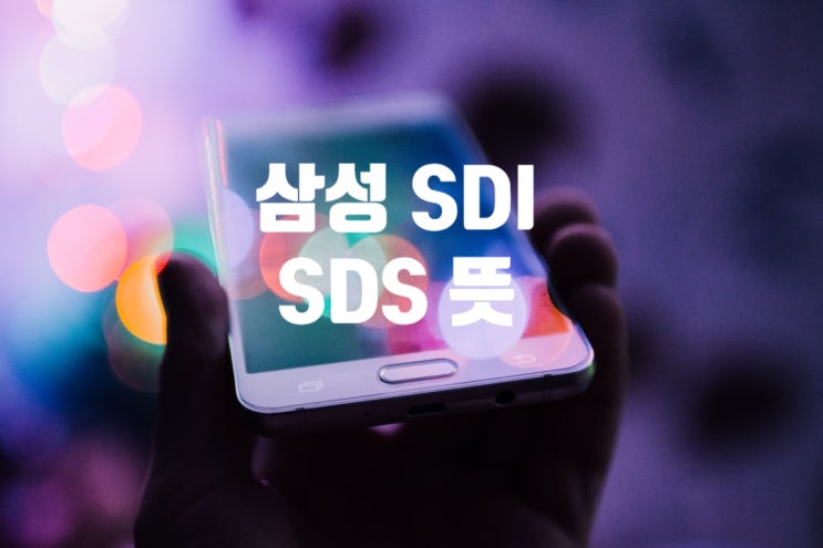 삼성 SDI, 삼성 SDS 뜻 : 네이버 블로그