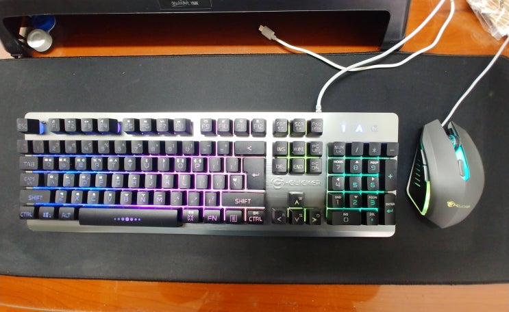 G-Clicker GMK-610 pRGB 저렴한 키보드 마우스 세트 언박싱 : 네이버 블로그