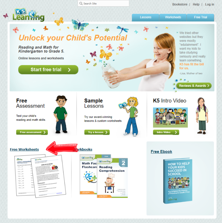 [엄마표 학습]무료로 학습지 출력 가능한 사이트_https://www.k5learning.com/ : 네이버 블로그