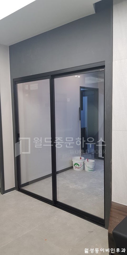 대구중문 월드중문하우스 월성동병원인테리어 투트랙슬라이딩도어 네이버 블로그