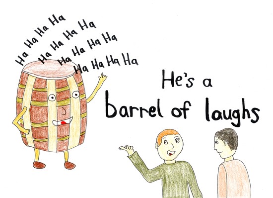 "A barrel of laughs" - "엄청 웃긴 사람/것" : 네이버 블로그