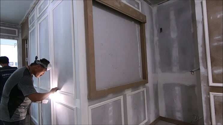 [디자인놀]의 웨인스코팅 도장 노하우 - 몰딩기법의 차이 : 네이버 블로그