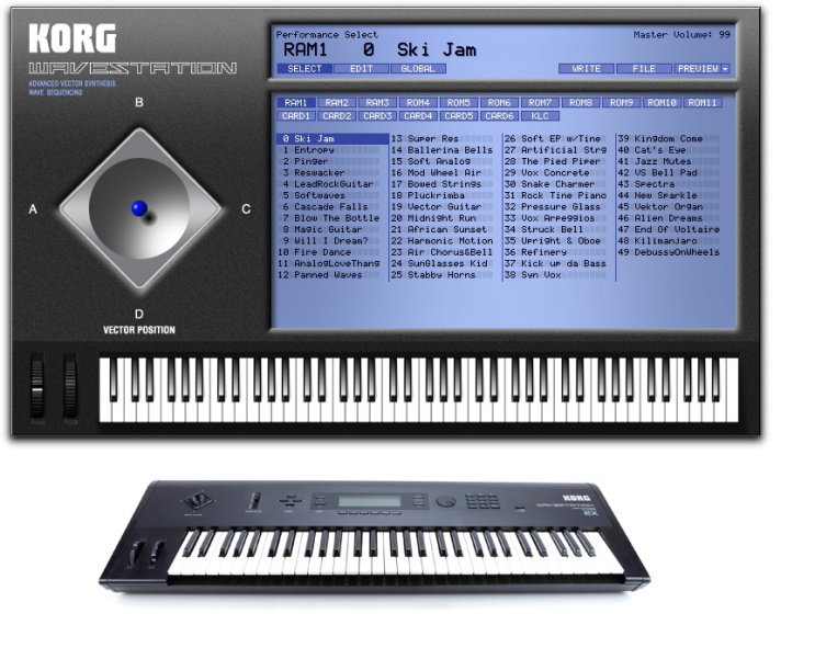 KORG wave state 신스! 복각 wavestation! : 네이버 블로그