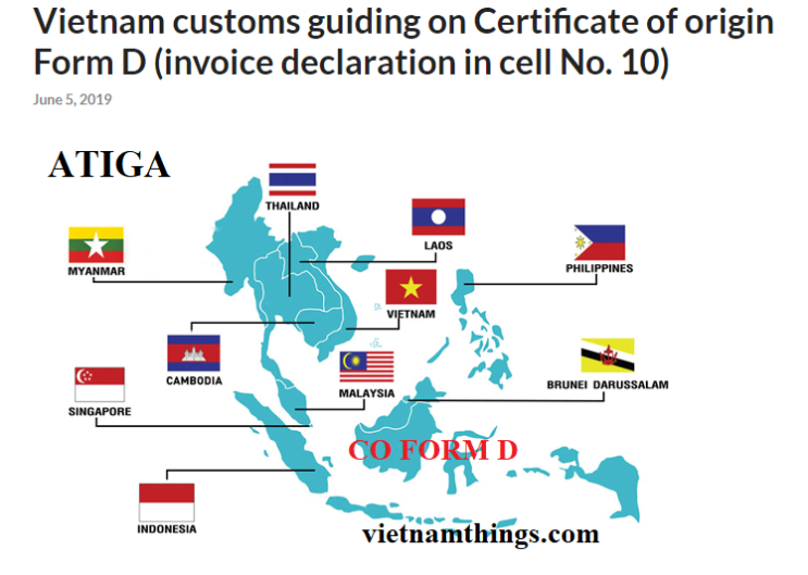 현장수출입 C/O 1744/TCHQ-GSQL On C/O form D(ASEAN) for on-spot import and ...