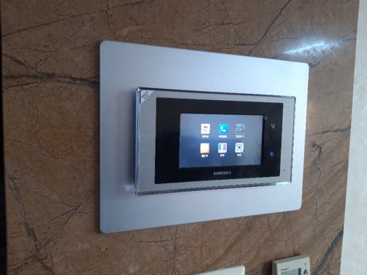 [마포구공덕브라운스톤] 삼성인터폰SHT-7050XM>>삼성비디오폰SHT-3527XM 교체설치 : 네이버 블로그