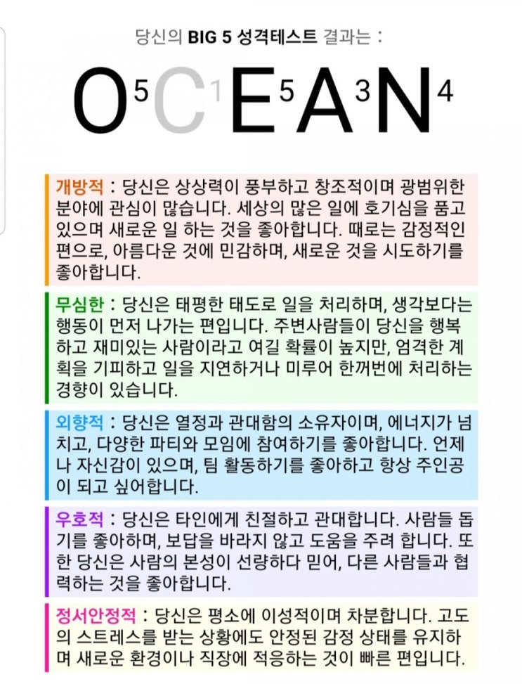 OCEAN 테스트 : 네이버 블로그