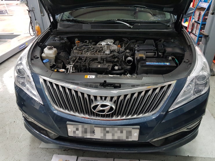 울산 그랜저 HG 디젤 흡기 클리닝, 흡기 포트 클리닝, 인젝터 동와셔, 오토미션 오일 교환, 연료필터 교환, 인터쿨러 클리닝 ...