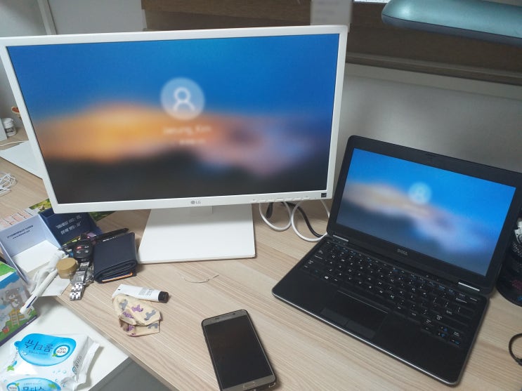 LG모니터 구매 리뷰 24BK55 가성비 모니터 / 피벗모니터 : 네이버 블로그