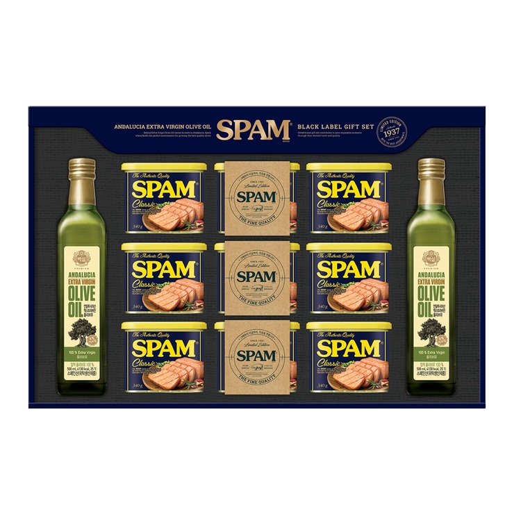 CJ 스팸 블랙라벨 선물세트X6세트 CJ Spam Black Label Gift SetX6set : 네이버 블로그