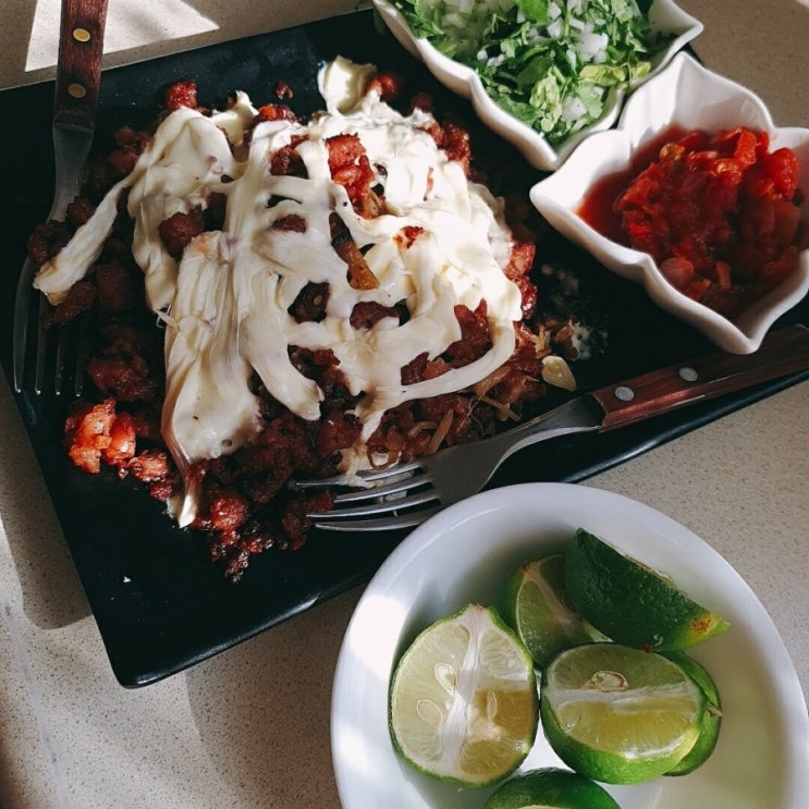 (Mexico food)Tacos de Chistorra 소세지야 고기야~ : 네이버 블로그