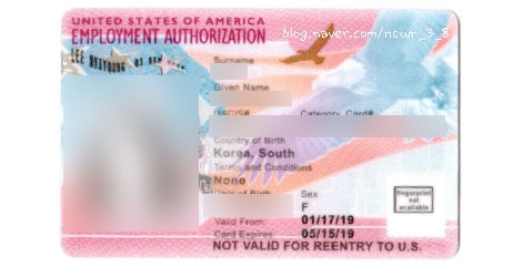 [2020.01][미국일상] J2 비자 EAD 받기 : 네이버 블로그