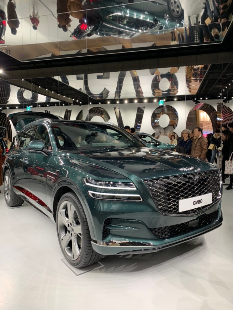 제네시스 gv80 신차 첫 SUV 탑승 매장 승차 내부 후기 스타필드 하남 및 현대 모터 스튜디오 : 네이버 블로그