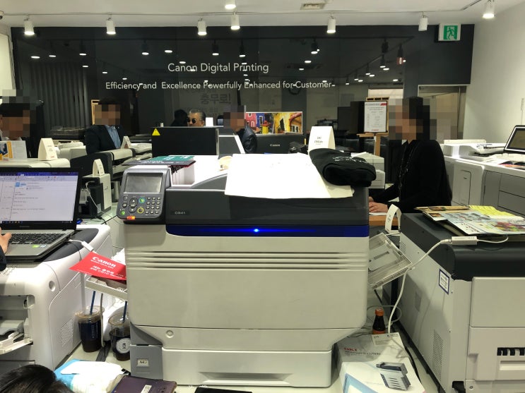 충무로 캐논전시장 제품발표회 참가(오키,OKI,캐논,CANON,C710,C810,C910,VP115,VP130,VP140,오키 ...