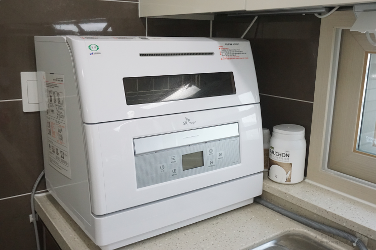 SK 매직 6인용 식기세척기 DWA-1812P 타공 없이 설치한 후기 + 4개월 실사용 장단점까지! : 네이버 블로그