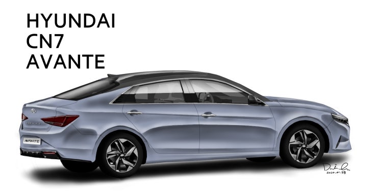 2020 현대 아반떼 풀체인지 후면 예상도 (업데이트)/ 2020 Hyundai CN7 Elantra Rear Rendering (Updated) : 네이버 블로그