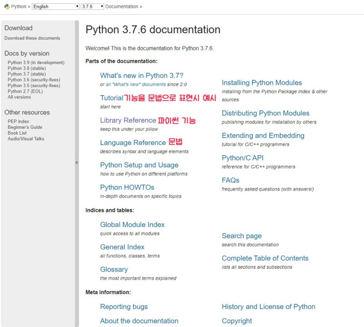[생활코딩 / WEB2 Python] 14.문법-문서보는 법 : 네이버 블로그