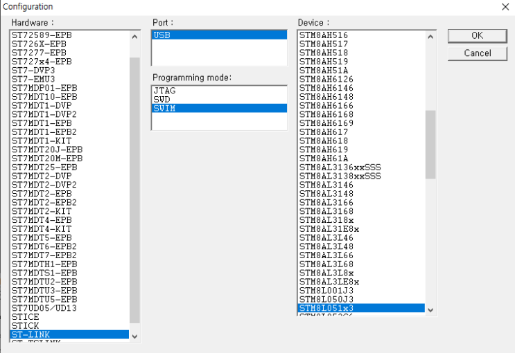 STVP-STM8(ST Visual Program STM8) 설치 및 간단 사용법, 생산시 주의사항 : 네이버 블로그