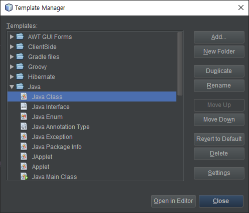 [Netbeans] Java Class Template 입맞에 맞게 수정하기 : 네이버 블로그