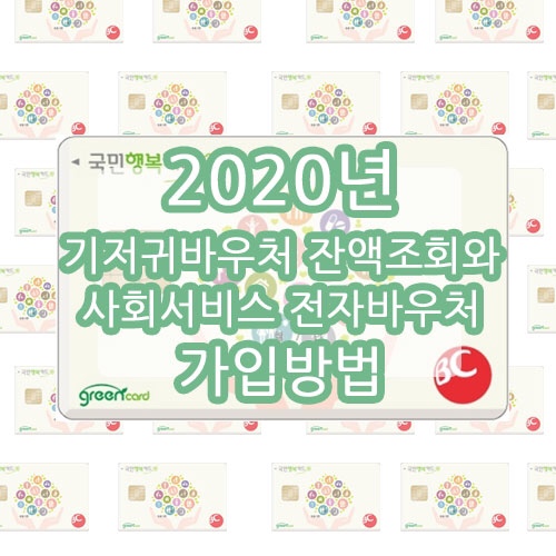 2020년 기저귀바우처 잔액조회와 사회서비스 전자바우처 가입방법 네이버 블로그