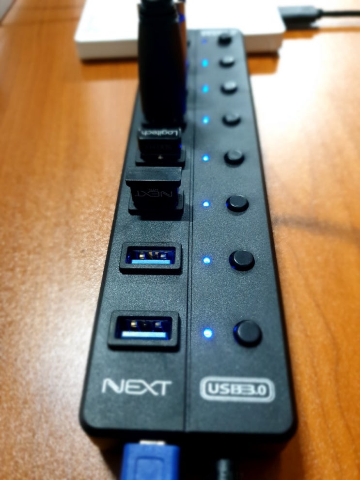 유전원 USB 3.0 허브 with 충전전용 포트!! 이지넷 NEXT-UH308(8포트) : 네이버 블로그