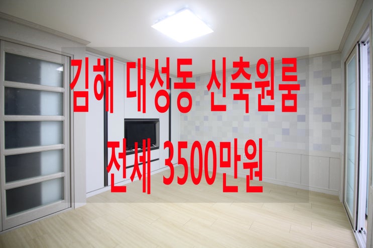 김해원룸 대성동원룸lh전세대출중소기업청년대출 가능한 엘리베이터 있는 신축원룸 네이버 블로그