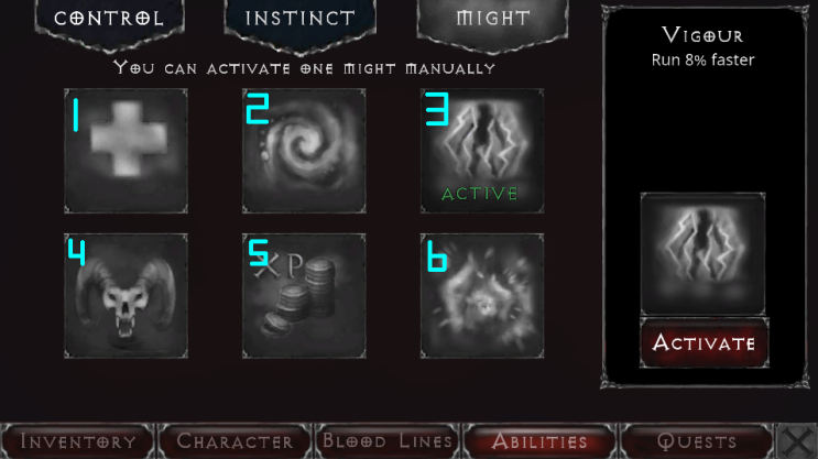 Vampire's fall : Might(힘) 스킬 목록 & 해금 위치 : 네이버 블로그