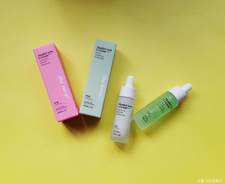 스킨알엑스랩 마데세라 크림 앰플 2종프레쉬 클리어링 앰플 And 모이스처 베리어 앰플 네이버 블로그