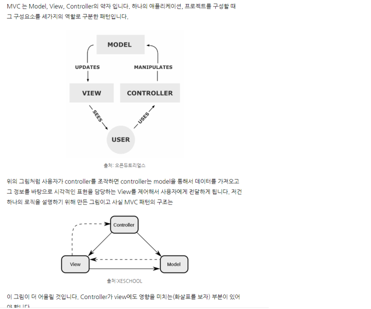 디자인 패턴 - MVC패턴 : 네이버 블로그